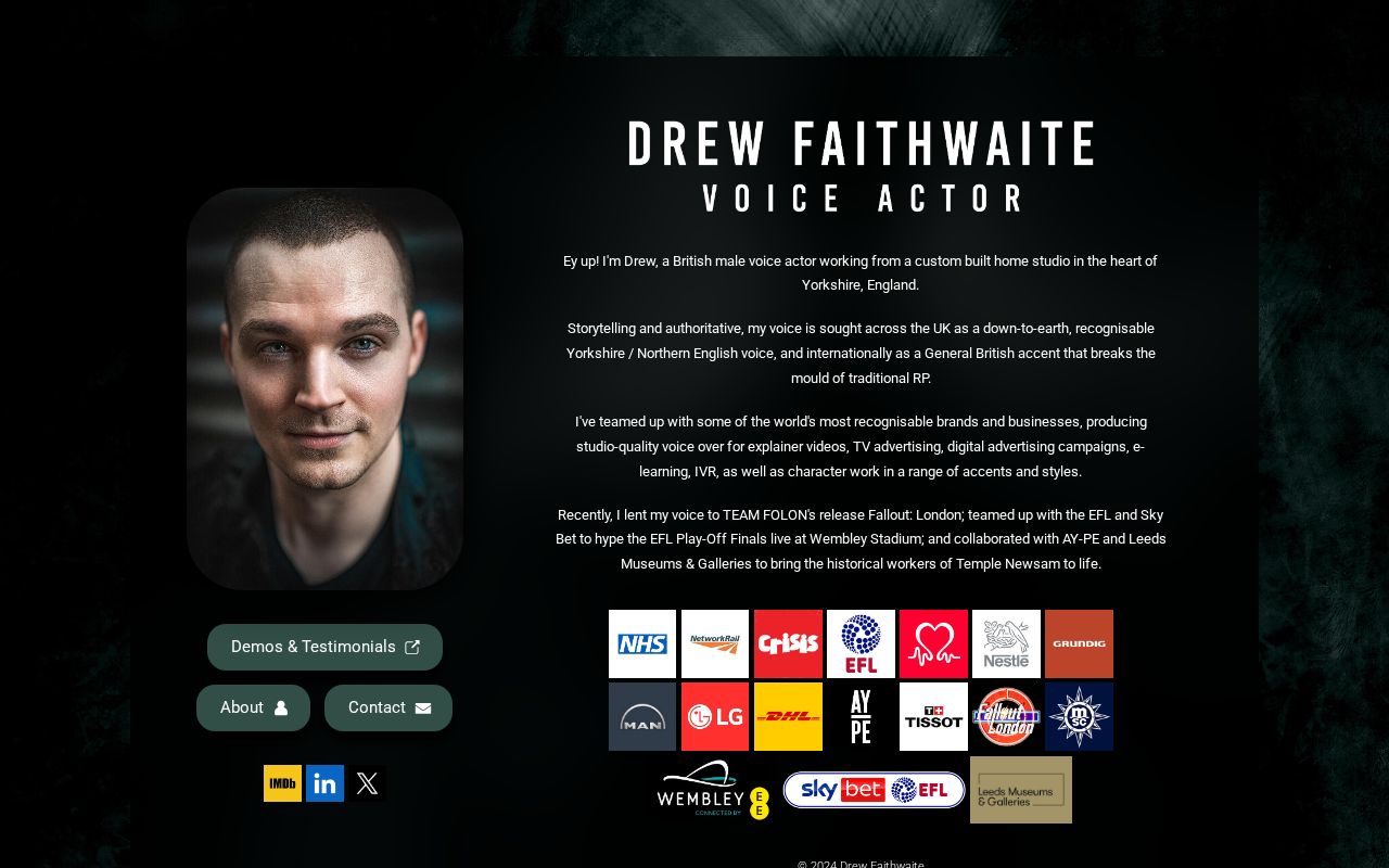 Drew Faithwaite | Voice Actor
